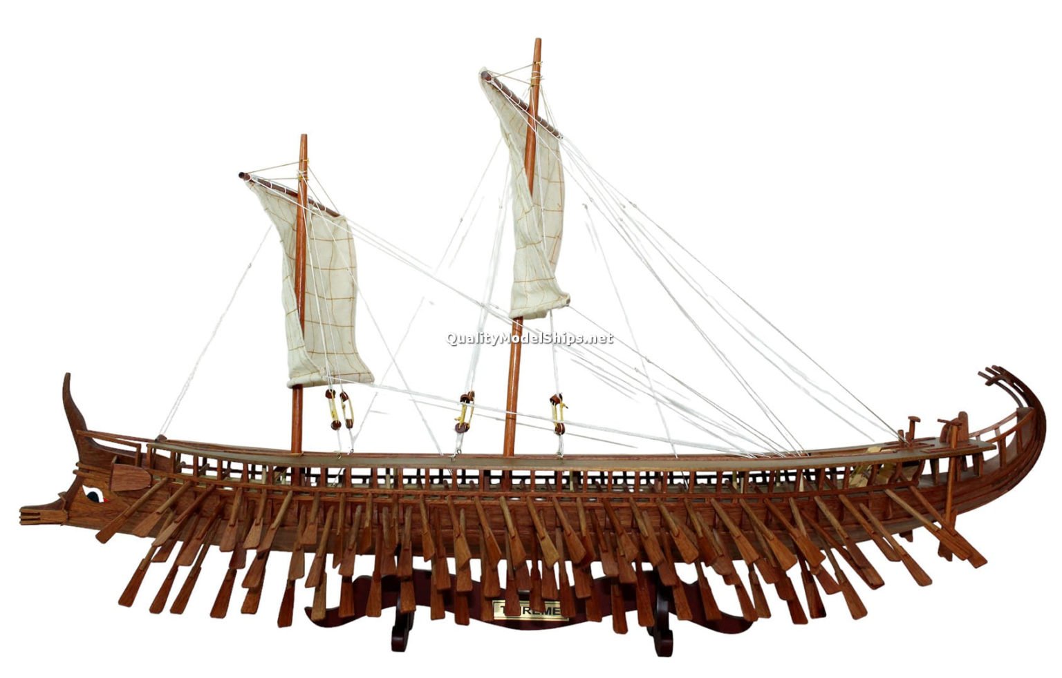 Ancient Trireme Greek Warship 400 B.C – Handcrafted Model Ship ...