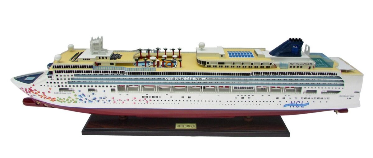 Norwegian Gem Handmade Cruise Ship Model 40" - Quality Model Ships
