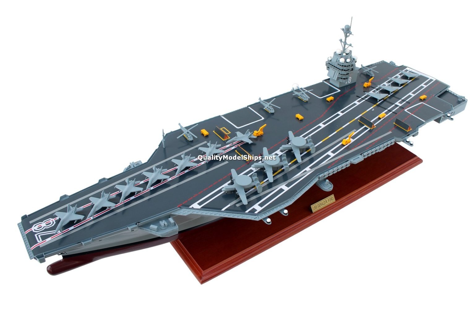 USS Gerald R. Ford CVN 78 Aircraft Carrier – Handcrafted Model Scale 1/ ...