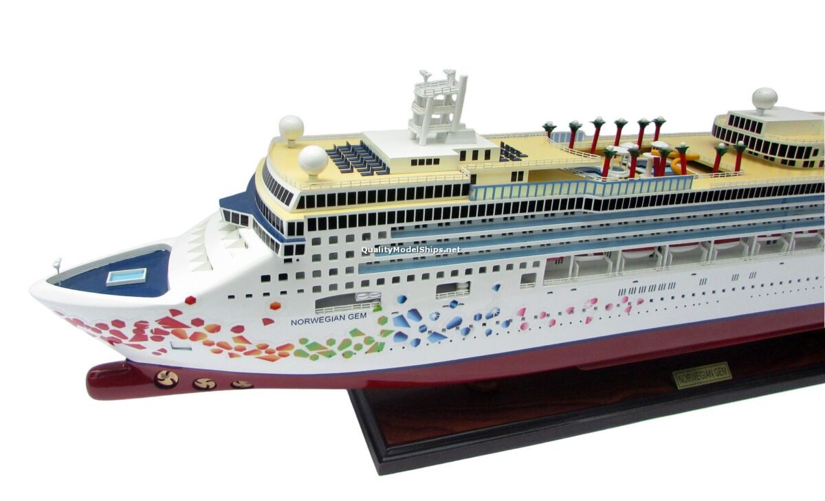Norwegian Gem Handmade Cruise Ship Model 40" - Quality Model Ships