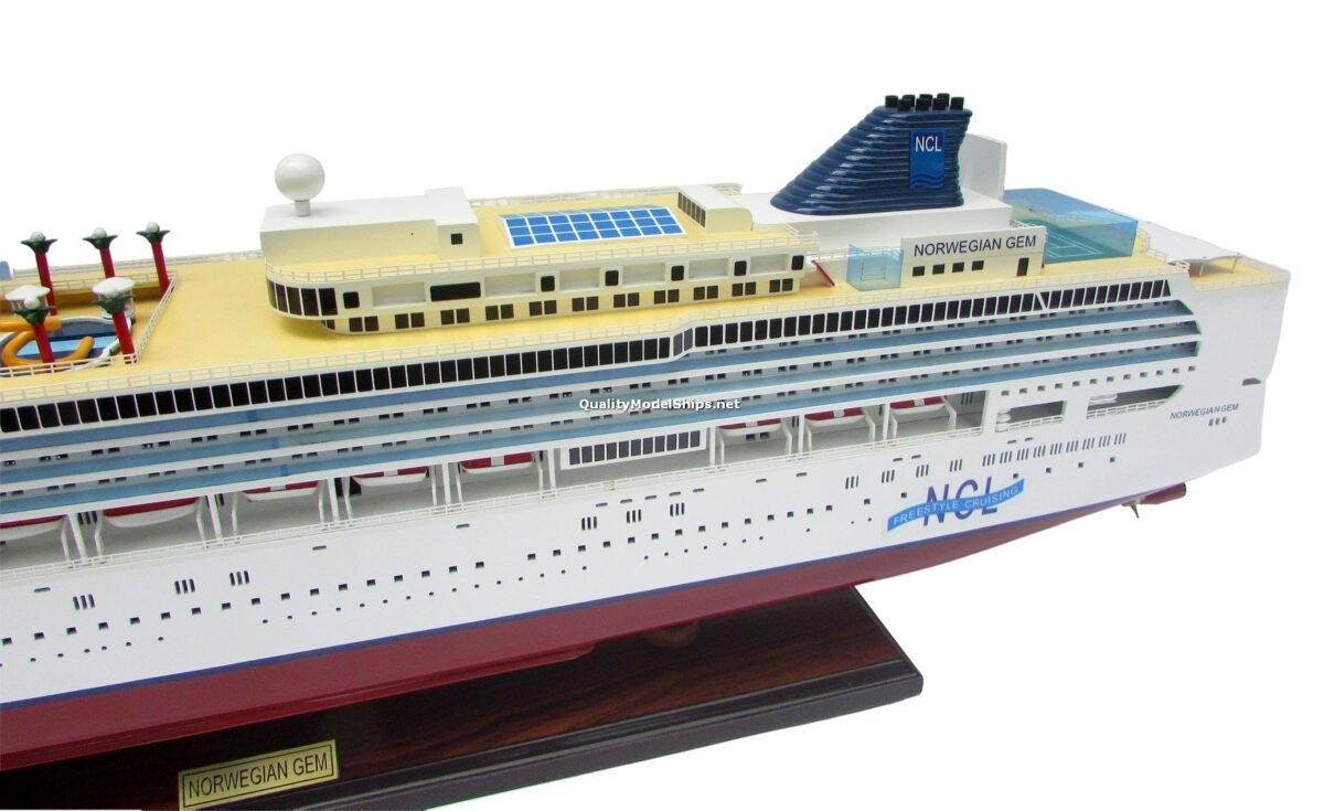 Norwegian Gem Handmade Cruise Ship Model 40" - Quality Model Ships