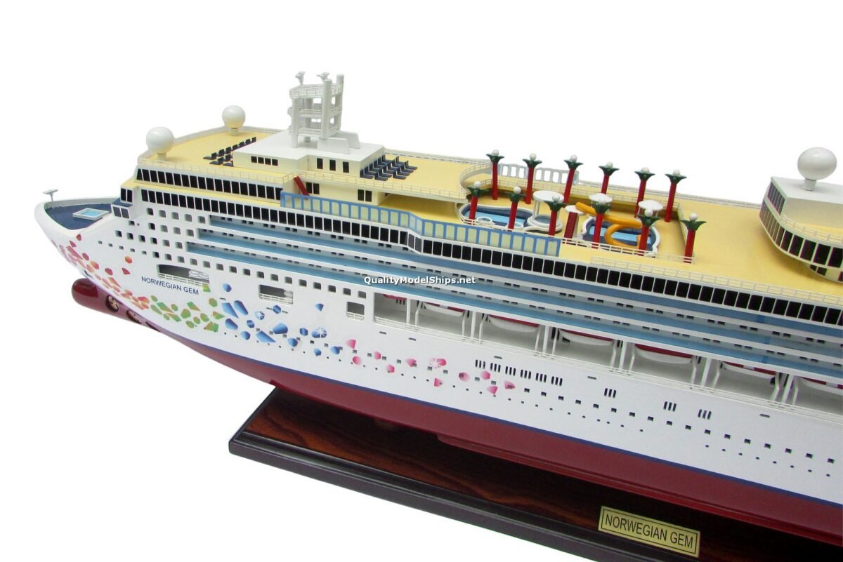 Norwegian Gem Handmade Cruise Ship Model 40" - Quality Model Ships
