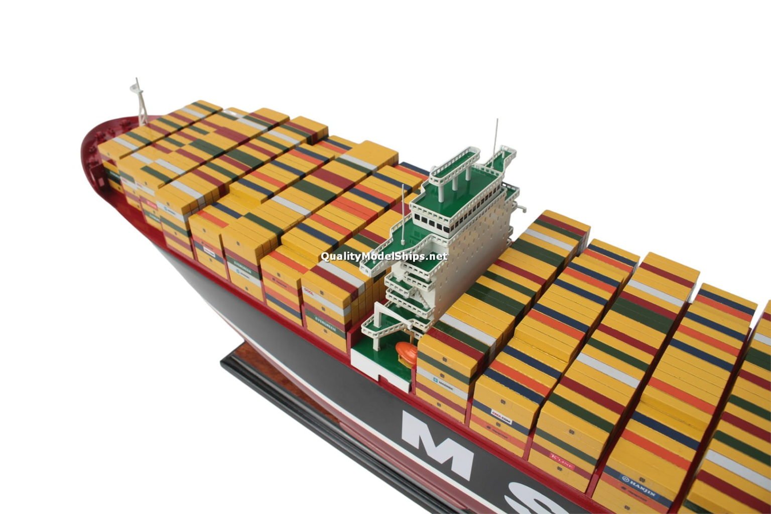MSC Oscar Container Wooden Ship Model Display Ready 40" with Lights ...