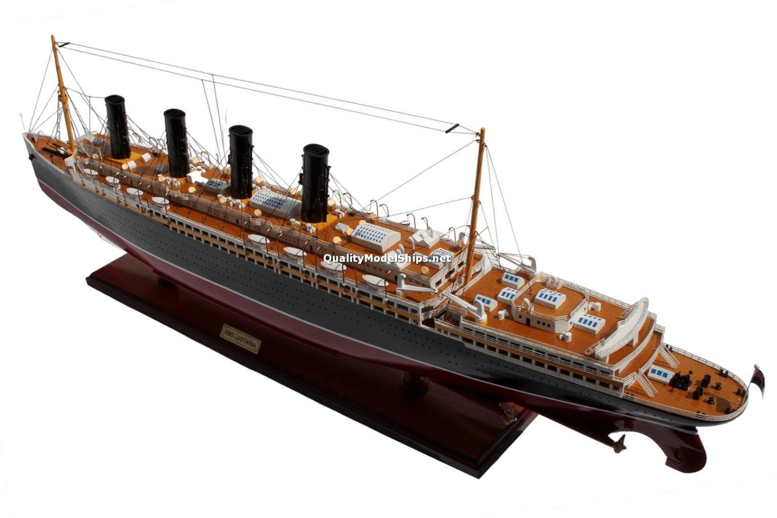RMS Lusitania Cunard Line Ocean Liner Wooden Ship Model 40" - Quality ...