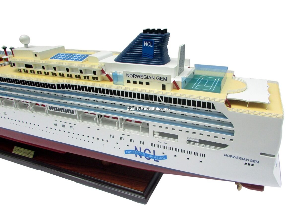 Norwegian Gem Handmade Cruise Ship Model 40" - Quality Model Ships