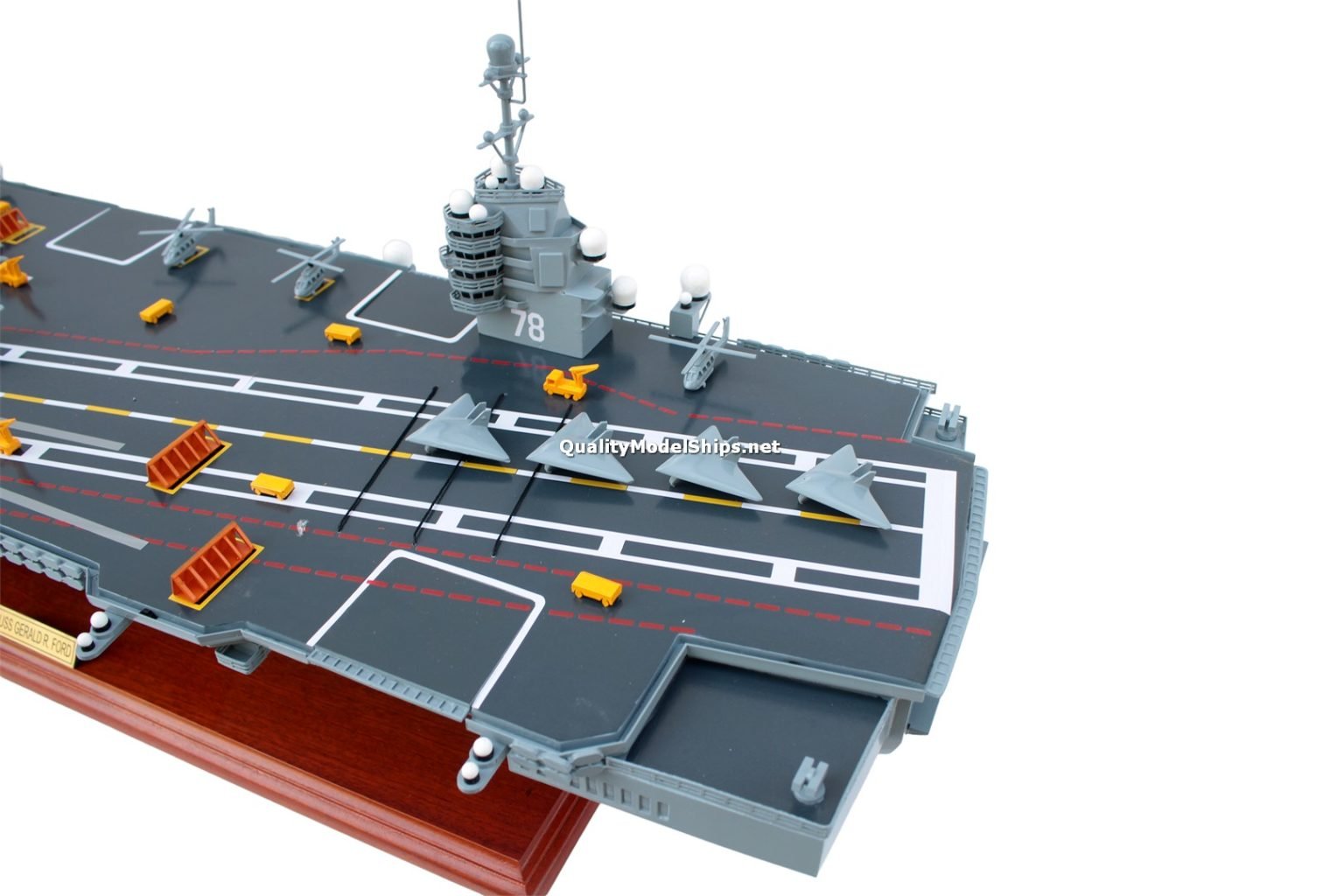 USS Gerald R. Ford CVN 78 Aircraft Carrier – Handcrafted Model Scale 1/ ...