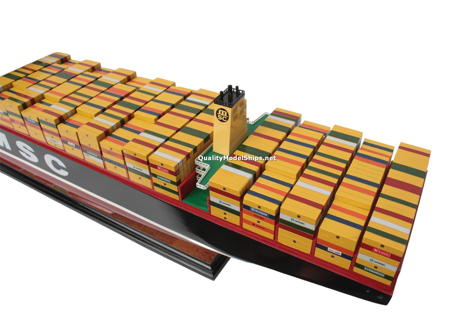 MSC Oscar Container Wooden Ship Model Display Ready 40" with Lights ...