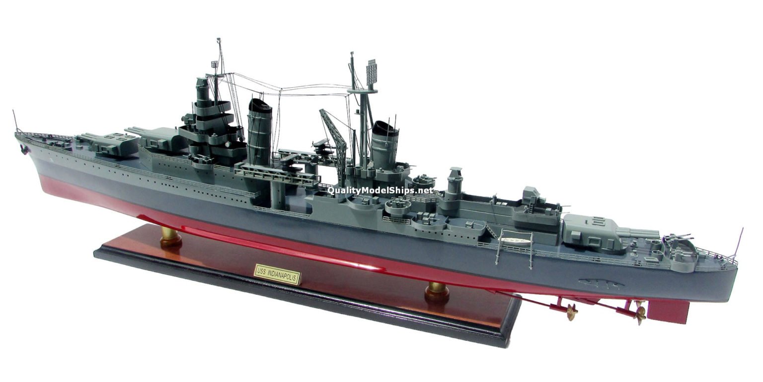 USS INDIANAPOLIS (CL/ CA-35) – Handcrafted War Ship Display Model 37 ...
