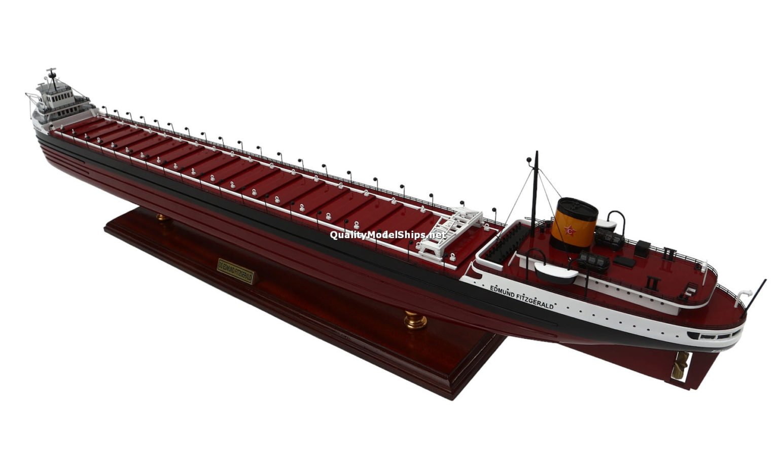 SS Edmund Fitzgerald American Great Lakes Freighter Handcrafted Wooden ...