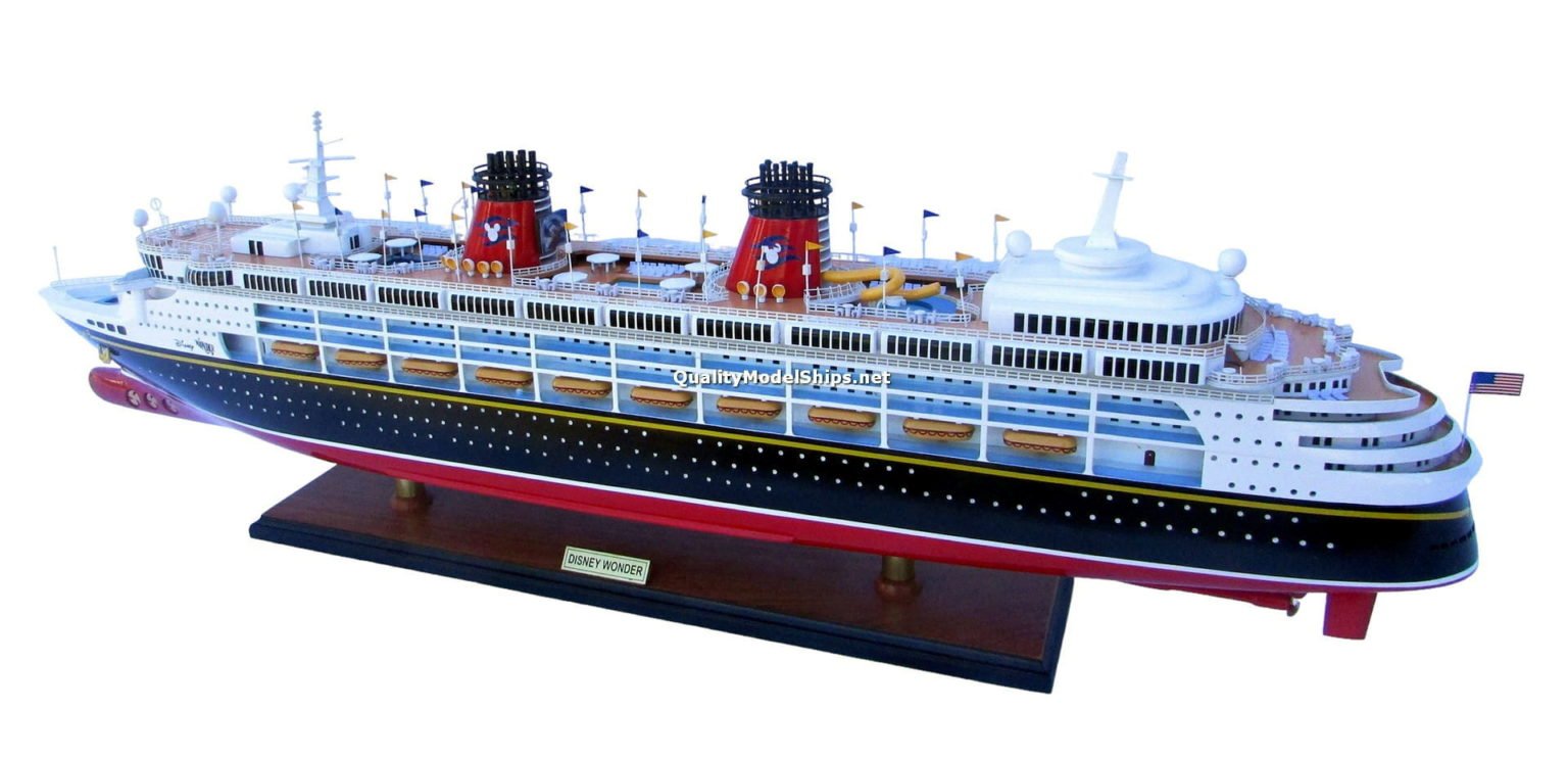 Disney Wonder Ocean Liner Wooden Ship Model 32″ - Quality Model Ships