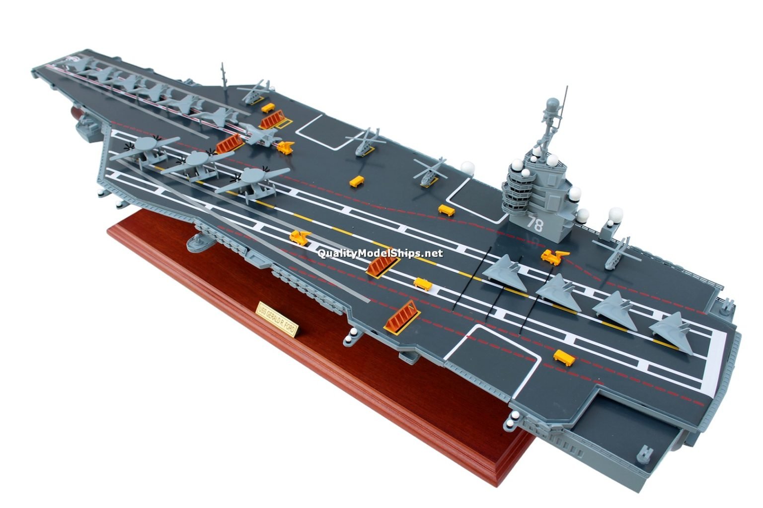 USS Gerald R. Ford CVN 78 Aircraft Carrier – Handcrafted Model Scale 1/ ...