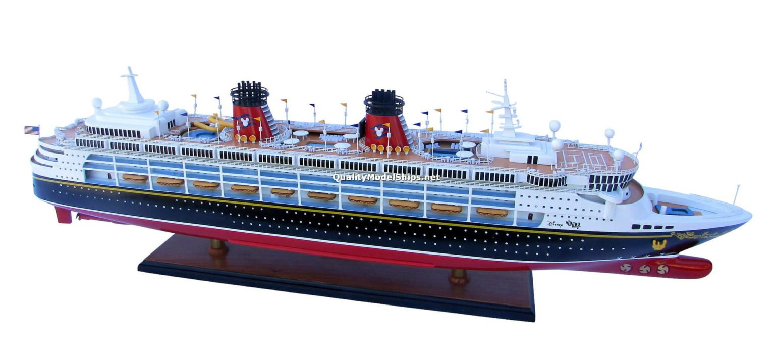 Disney Wonder Ocean Liner Wooden Ship Model 32″ - Quality Model Ships