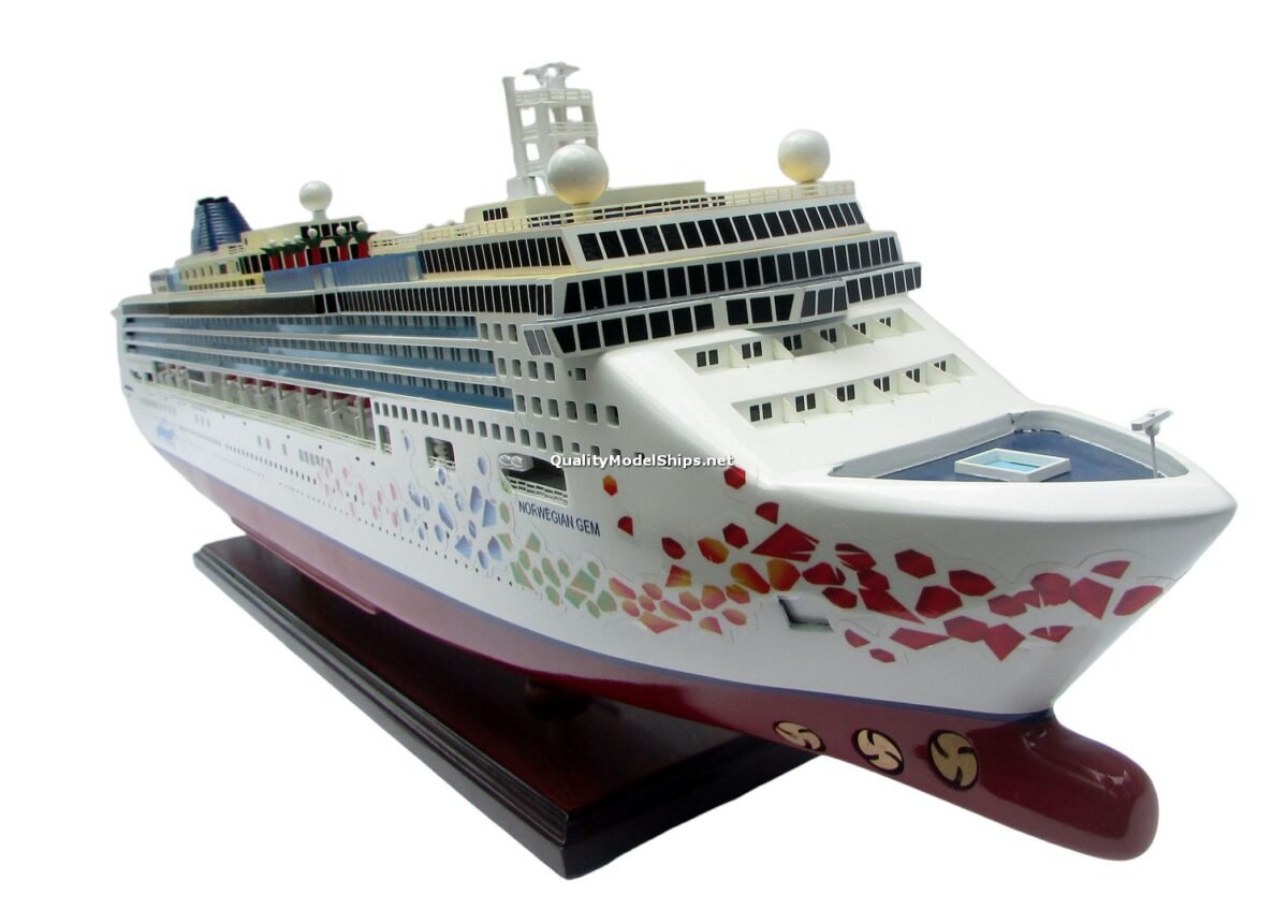 Norwegian Gem Handmade Cruise Ship Model 40" - Quality Model Ships