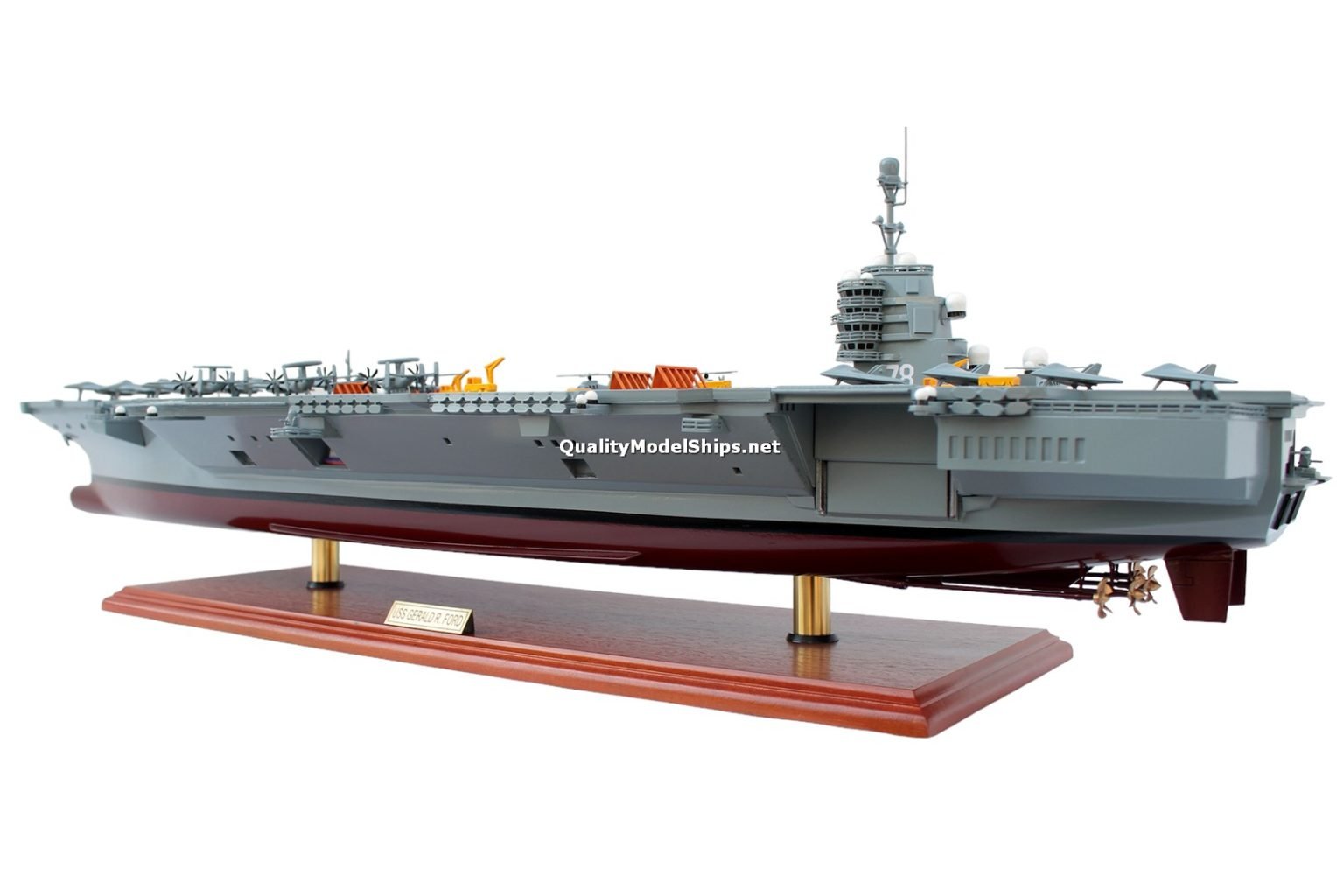 USS Gerald R. Ford CVN 78 Aircraft Carrier – Handcrafted Model Scale 1/ ...