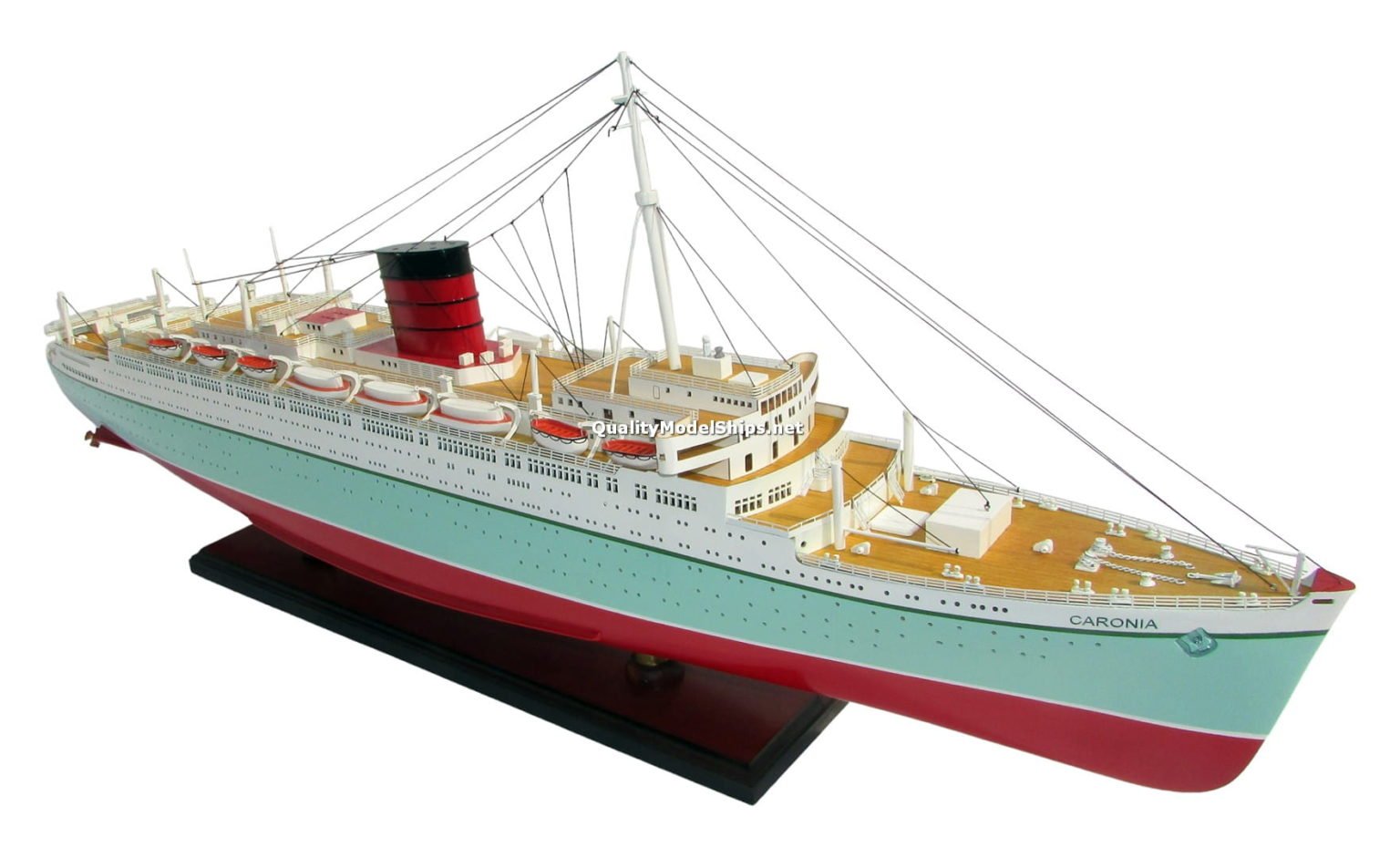 RMS Caronia Ocean Liner Handcrafted Ship Model 35" Ready to Display ...