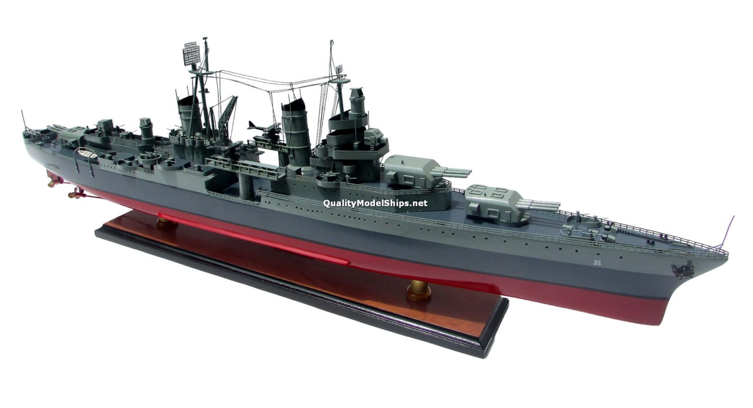 USS INDIANAPOLIS (CL/ CA-35) – Handcrafted War Ship Display Model 37 ...