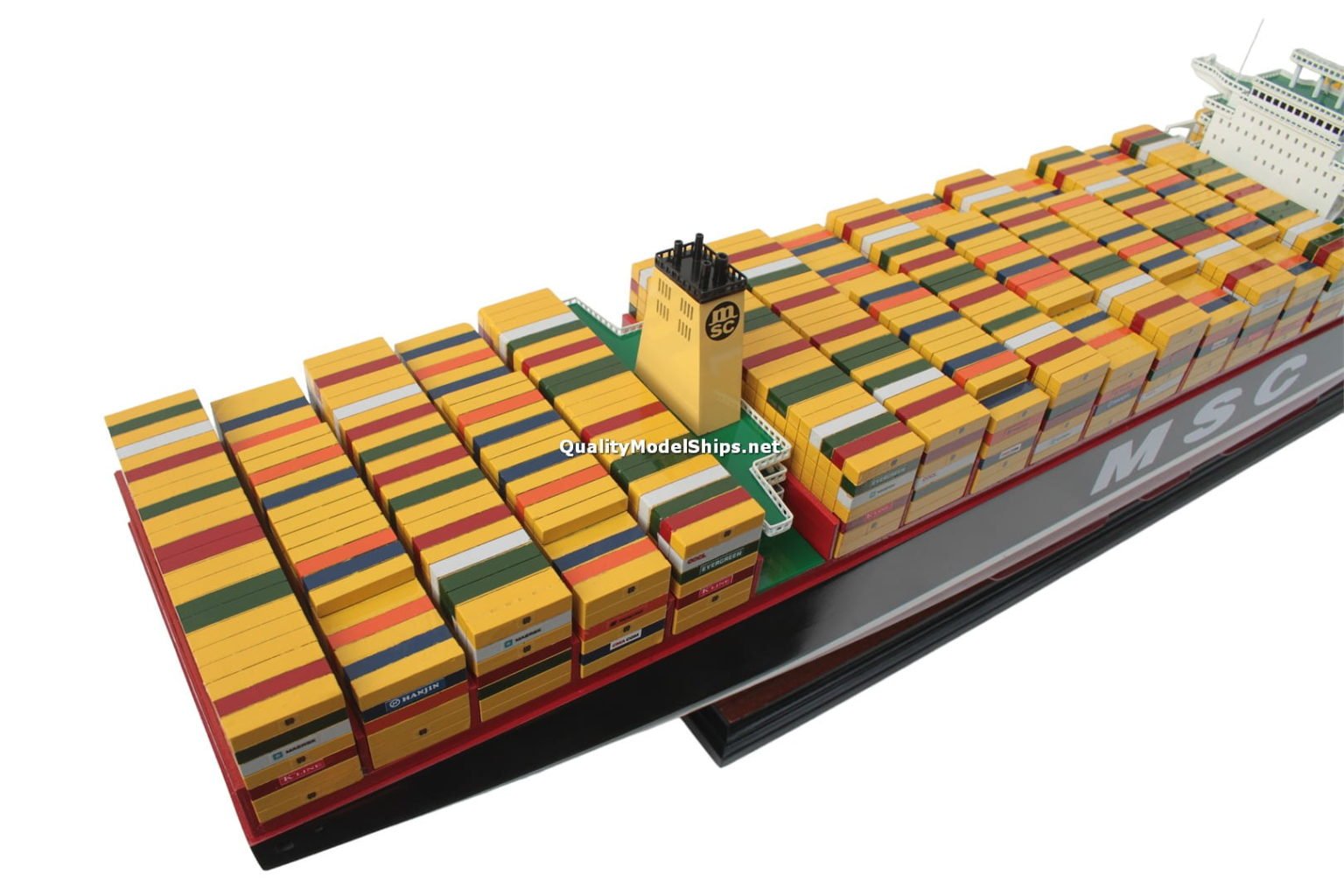MSC Oscar Container Wooden Ship Model Display Ready 40" with Lights ...