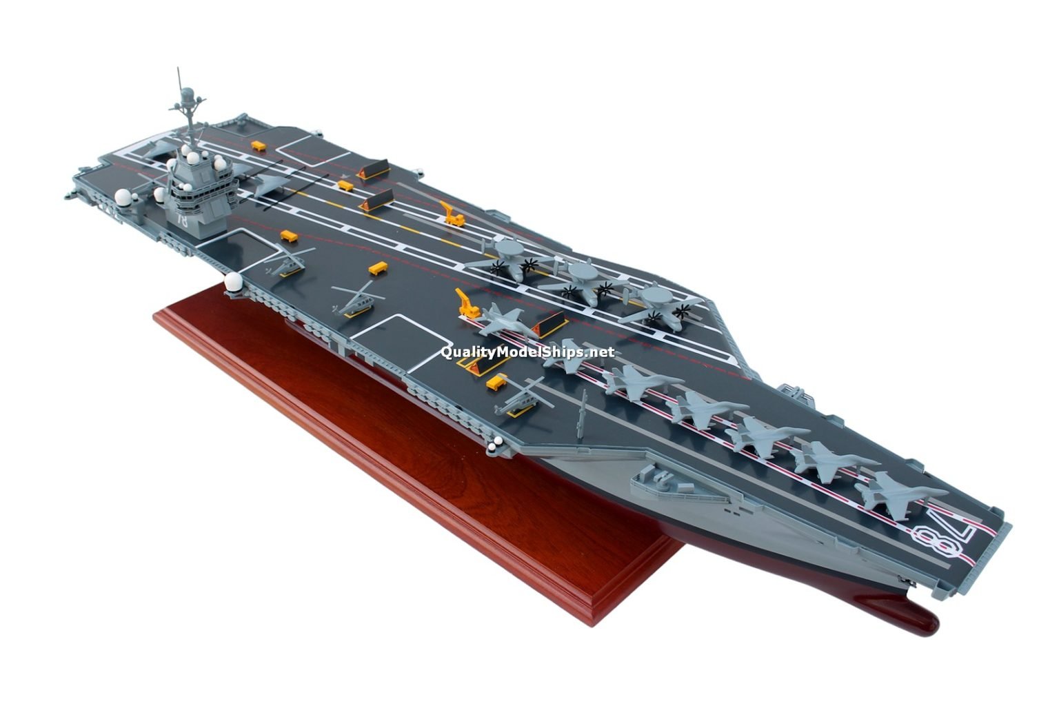 USS Gerald R. Ford CVN 78 Aircraft Carrier – Handcrafted Model Scale 1/ ...