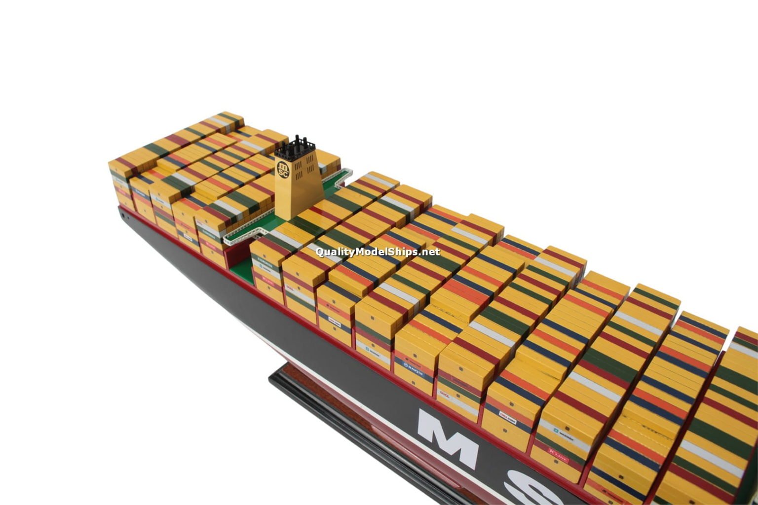 MSC Oscar Container Wooden Ship Model Display Ready 40" with Lights ...