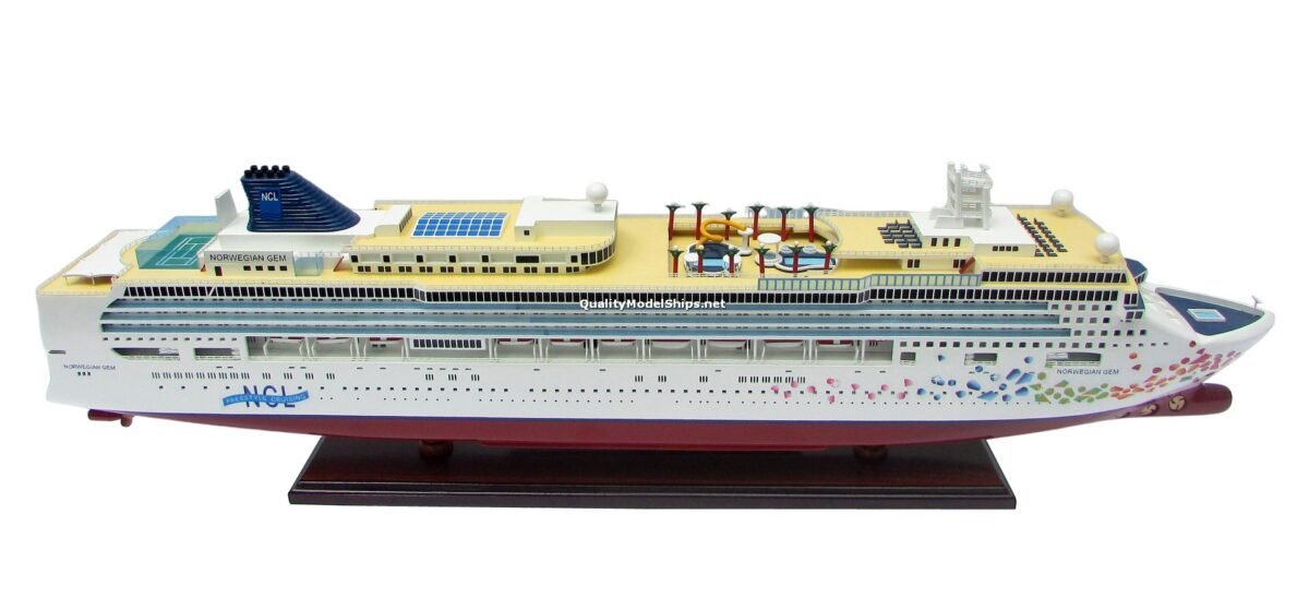 Norwegian Gem Handmade Cruise Ship Model 40" - Quality Model Ships