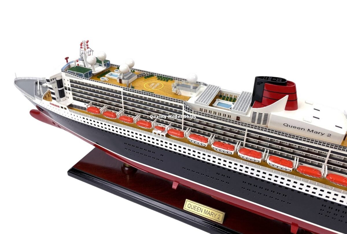 RMS Queen Mary 2 Museum Quality Handcrafted Ship Model - Quality Model ...