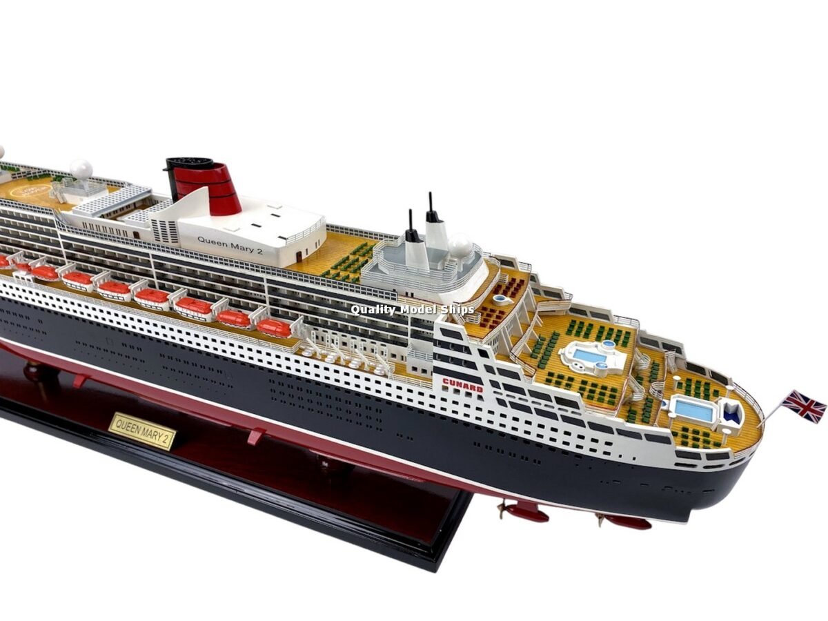 RMS Queen Mary 2 Museum Quality Handcrafted Ship Model - Quality Model ...