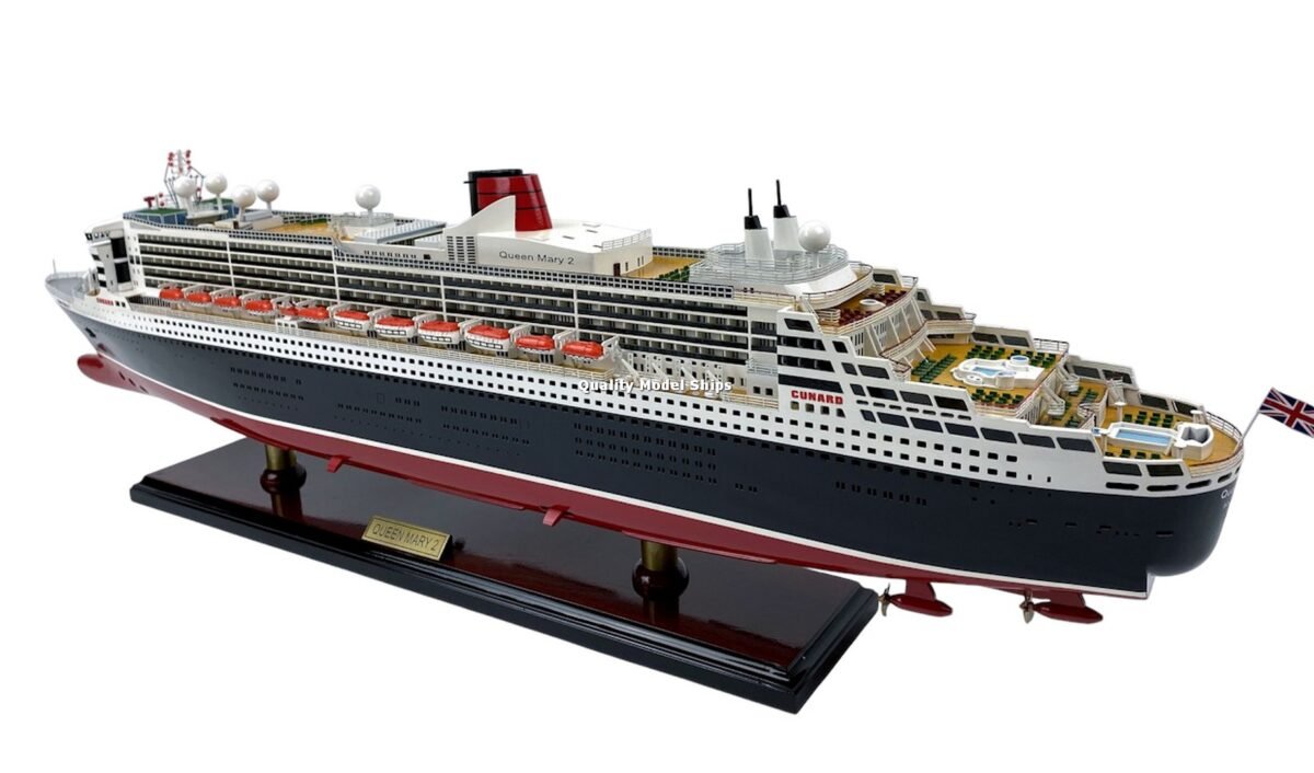 RMS Queen Mary 2 Museum Quality Handcrafted Ship Model - Quality Model ...