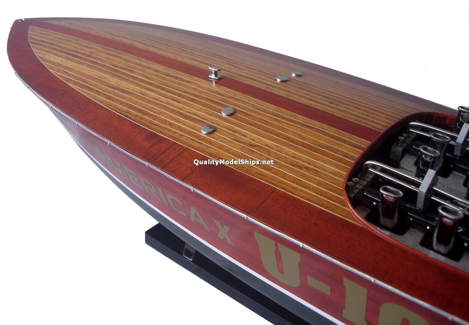 Gar Wood Miss America X U-10 32" – Handmade Wooden Model Racing Boat ...