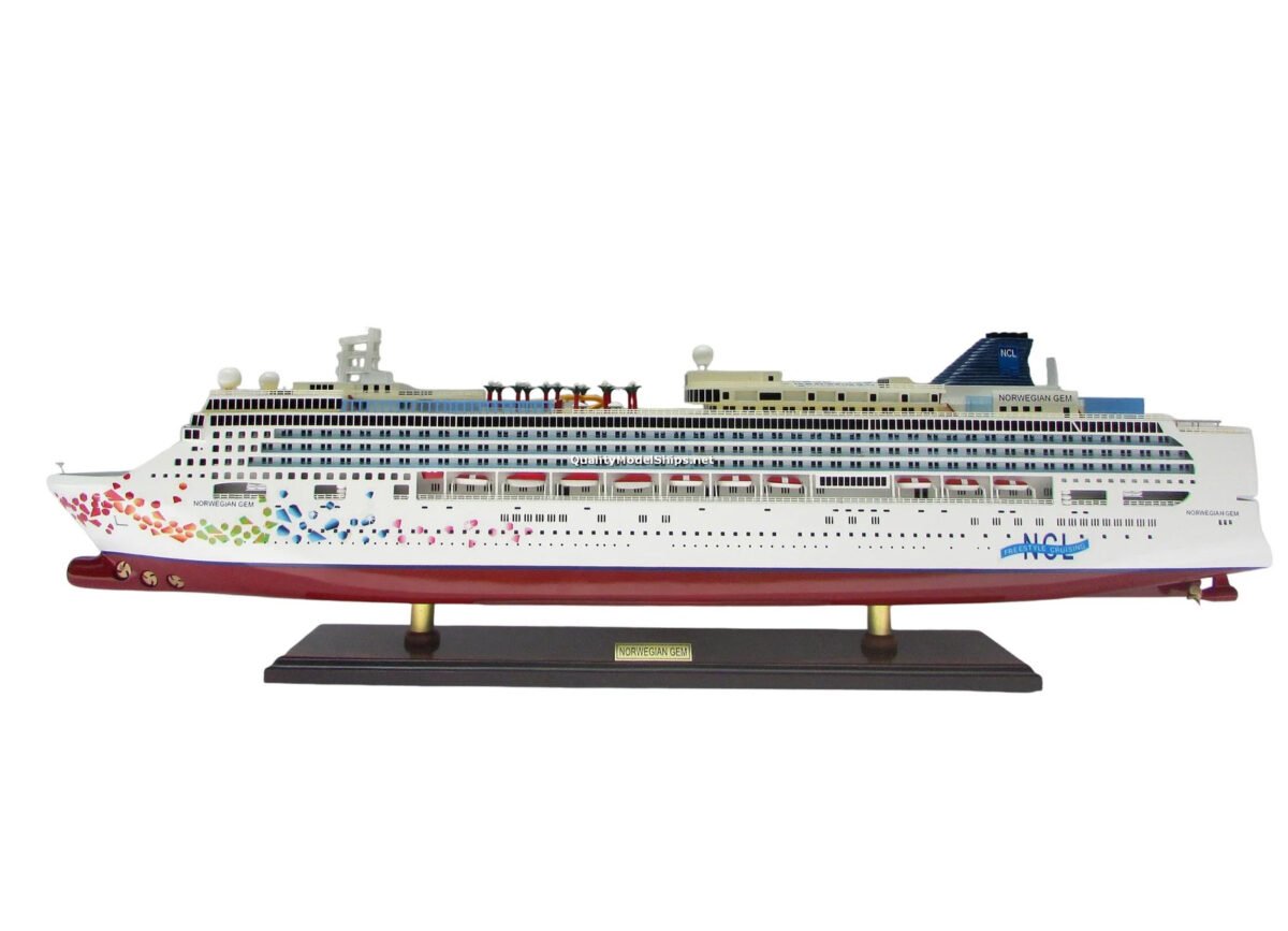 Norwegian Gem Handmade Cruise Ship Model 40" - Quality Model Ships
