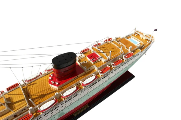 RMS Caronia Ocean Liner Handcrafted Ship Model 35" Ready to Display ...