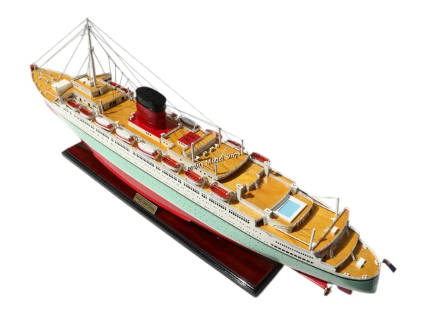 RMS Caronia Ocean Liner Handcrafted Ship Model 35" Ready to Display ...