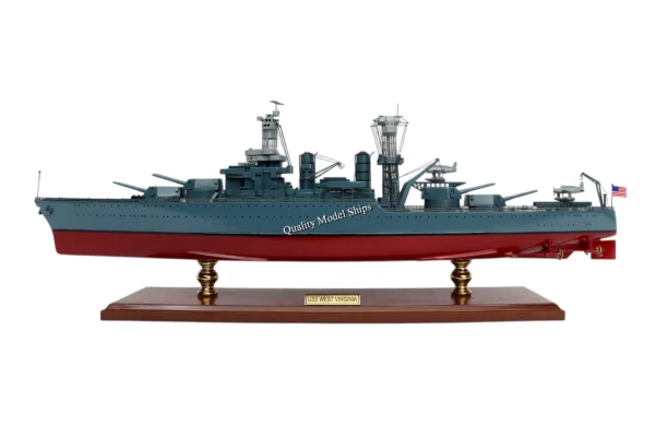 USS West Virginia (BB-48) Battle Ship Model Scale - Quality Model Ships