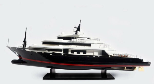 Alfa Nero Handcrafted Display Model Yacht 40″ - Quality Model Ships