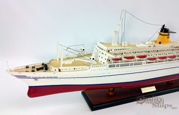 SS Guglielmo Marconi Italian Line Ocean Liner Wooden Ship Model 34 ...