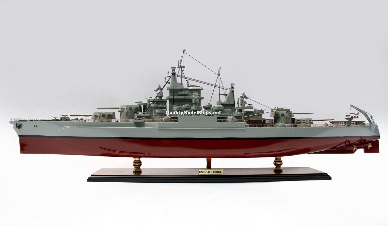 USS CALIFORNIA (BB-44) Battleship Wooden Ship Model - Quality Model Ships