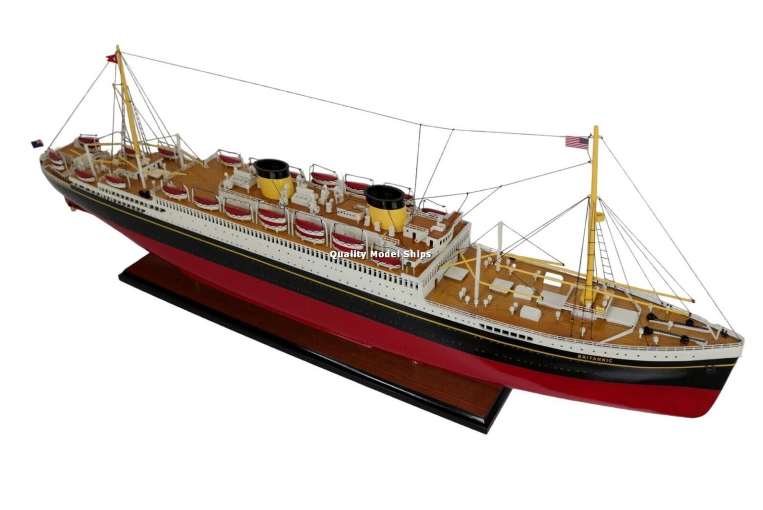 MV Britannic Ocean Liner Ready Display Model Ship - Quality Model Ships