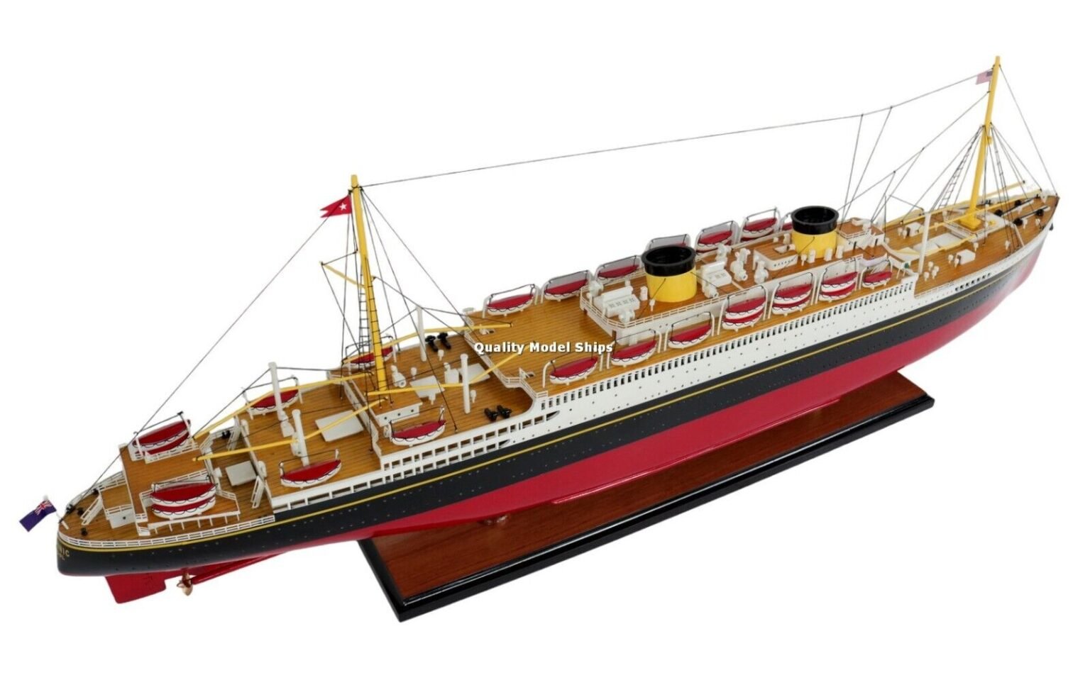 MV Britannic Ocean Liner Ready Display Model Ship - Quality Model Ships